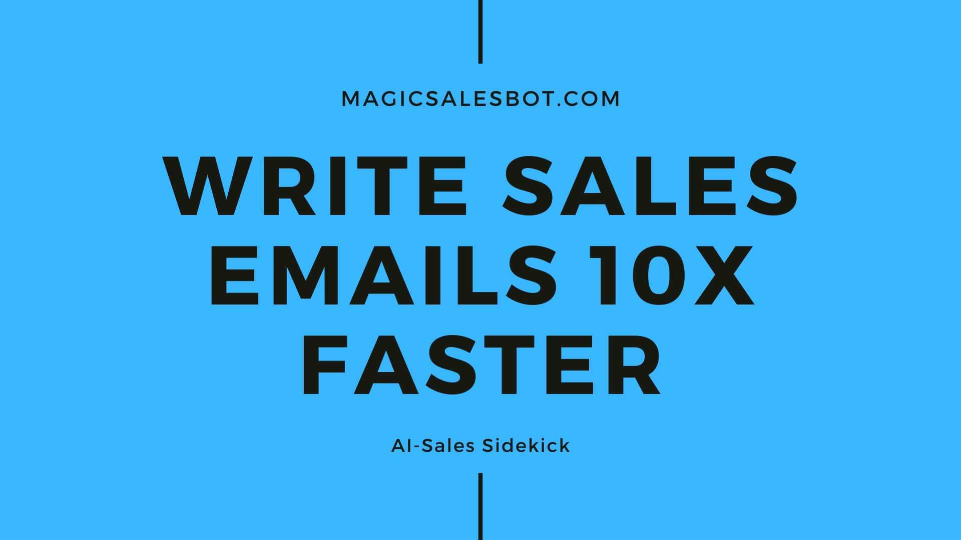 Magic Sales Bot: A GPT-3 powered cold email generator for your B2B ...