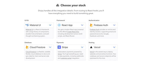 Divjoy - The Perfect React codebase generator for your next project in 2025 - Box Piper